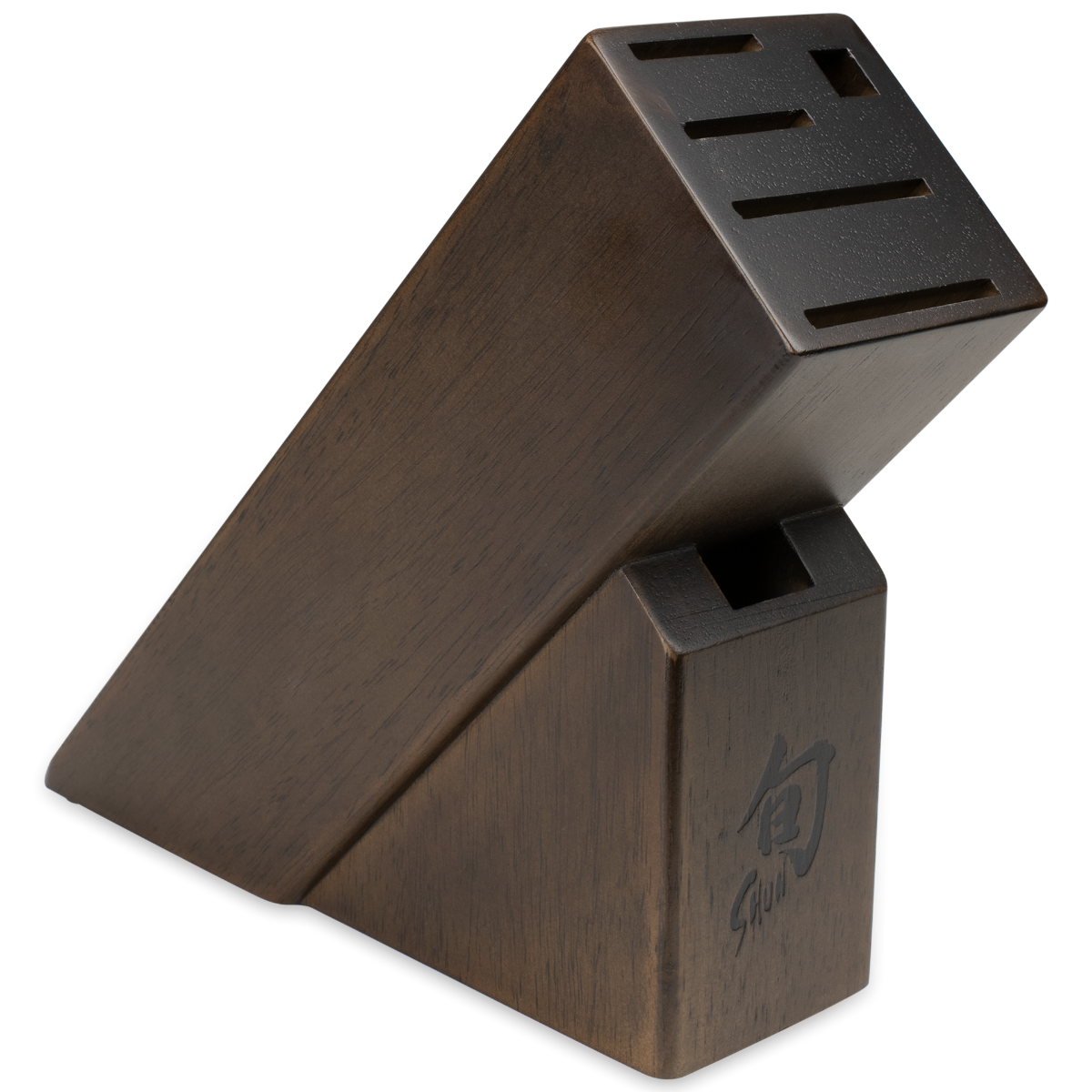 Shun 6-Slot Slimline Knife Block Dark Stain – KitchenVirtue.com